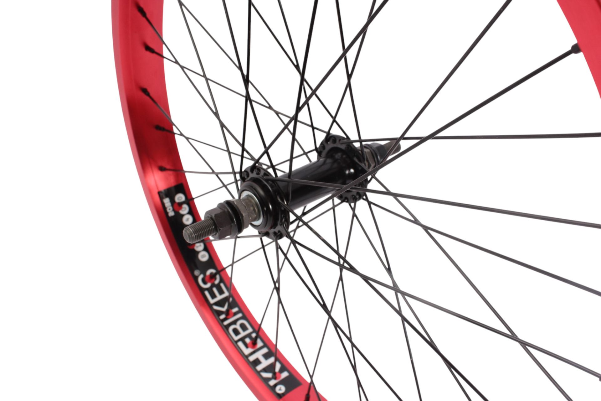 KHE Prism 20" – BMX Front Wheel Red with 10mm Axle