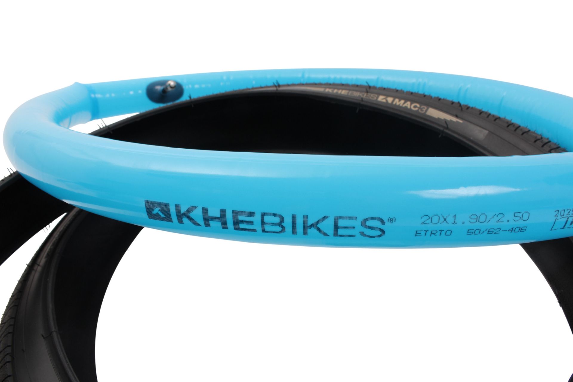 KHE BMX Set: 2x MAC3 2.40" Tires + 2x TPU Tubes